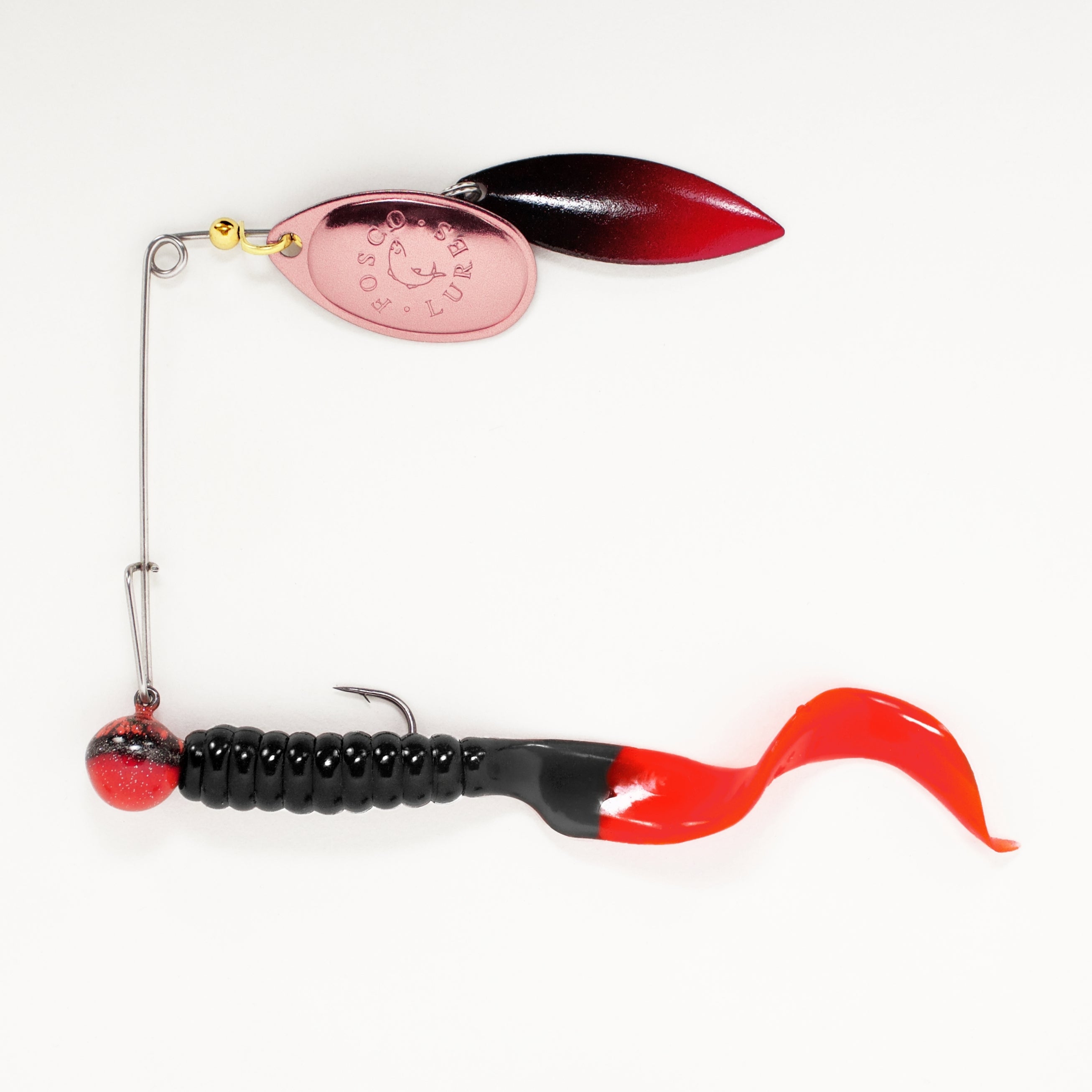 Fosco Handmade Fishing Lures • Jig Spinner • Red/Black • Made By Hand ...